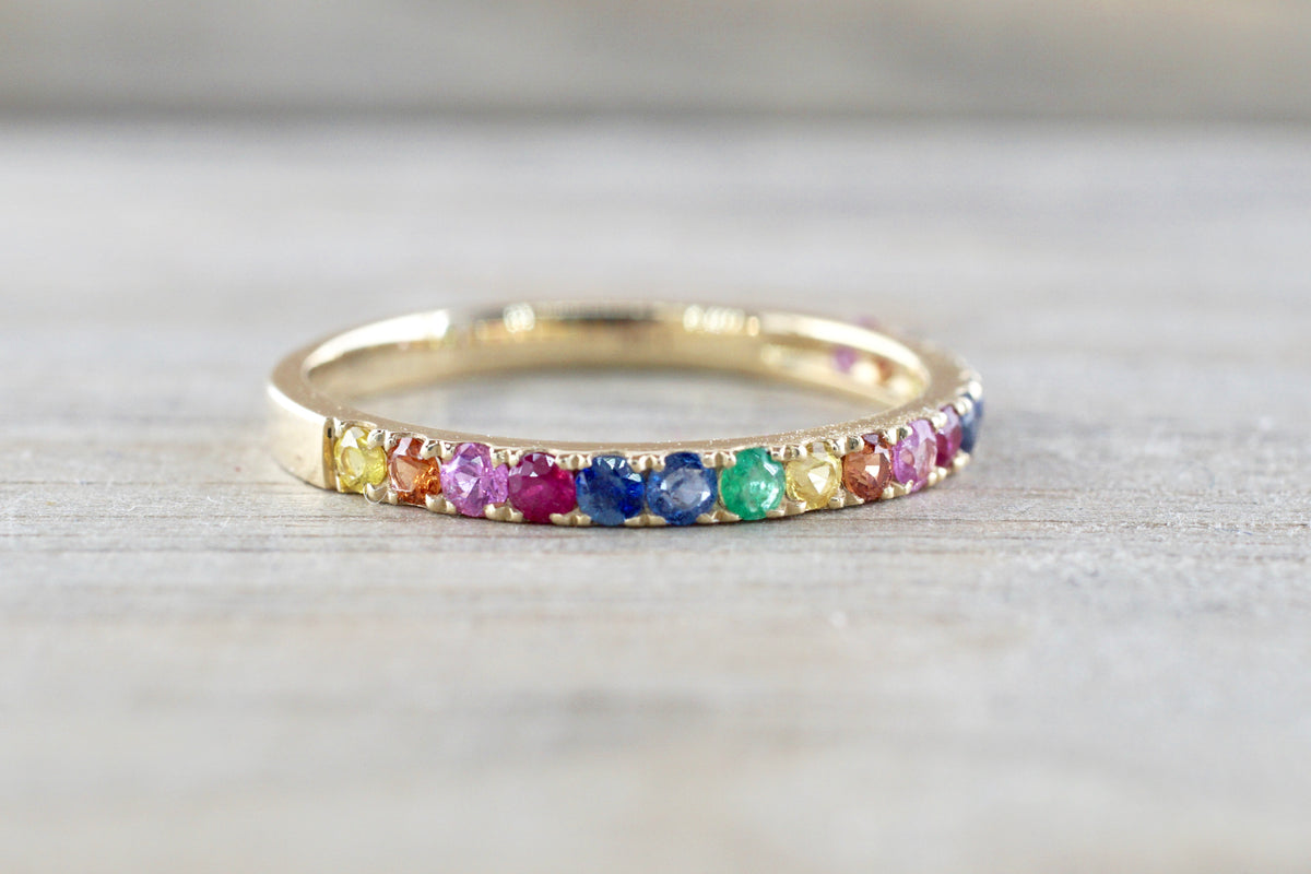 Joy Rainbow Sapphire Band ASPBR010036 – ASweetPear